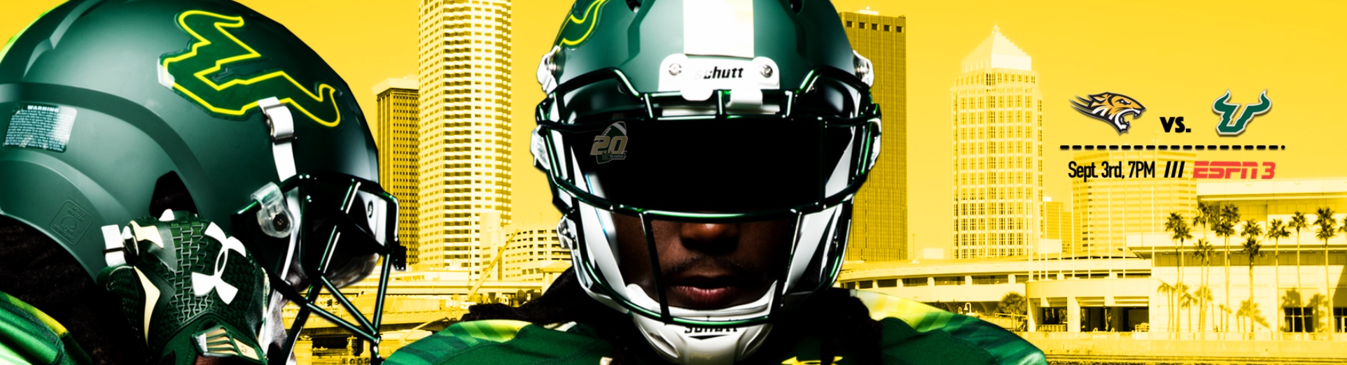 2016 Towson vs USF Football SoFlo Remix Uniforms Header Image by ...