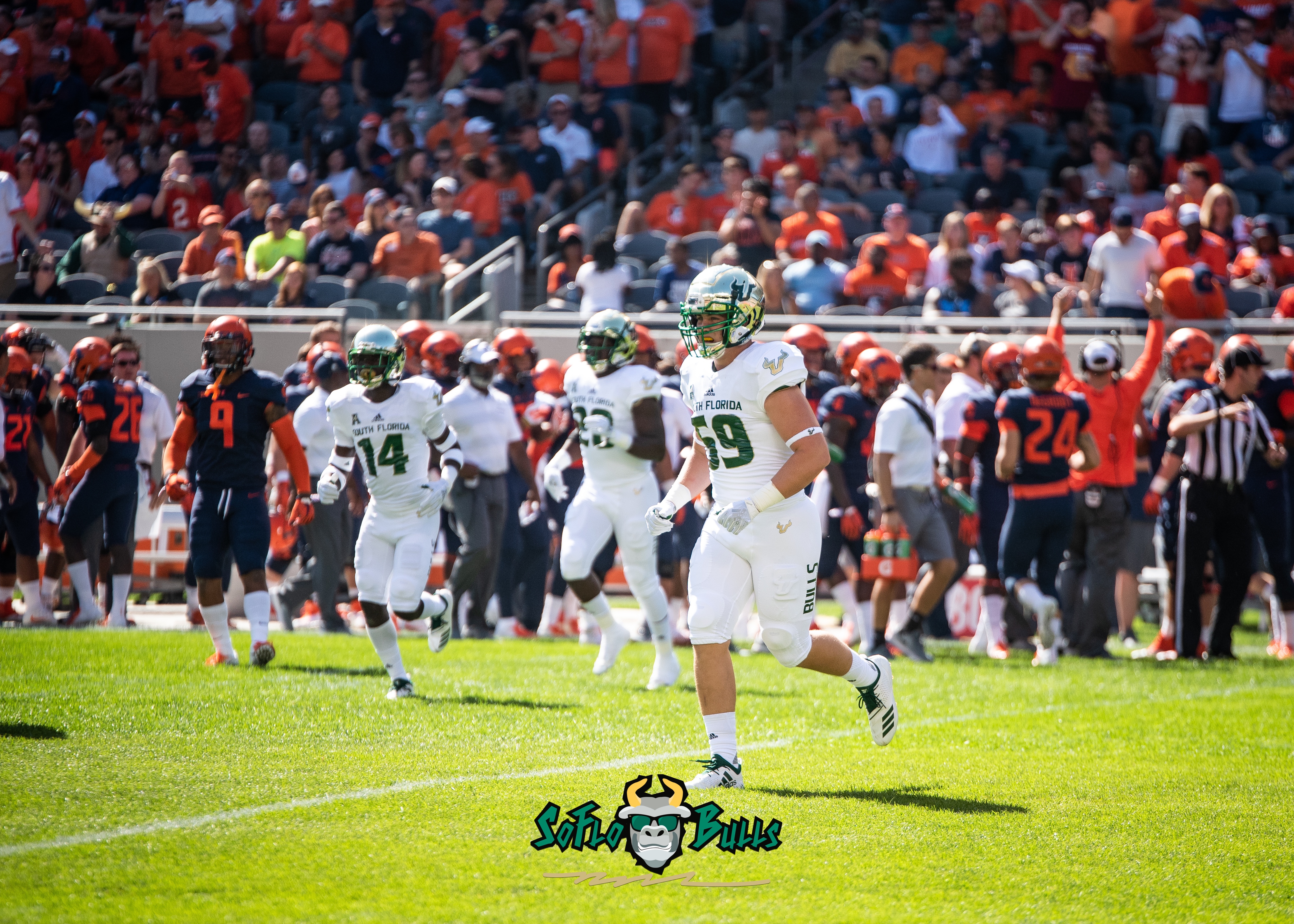 11 – USF vs. Illinois 2018 – USF LB Andrew Mims by Dennis Akers ...