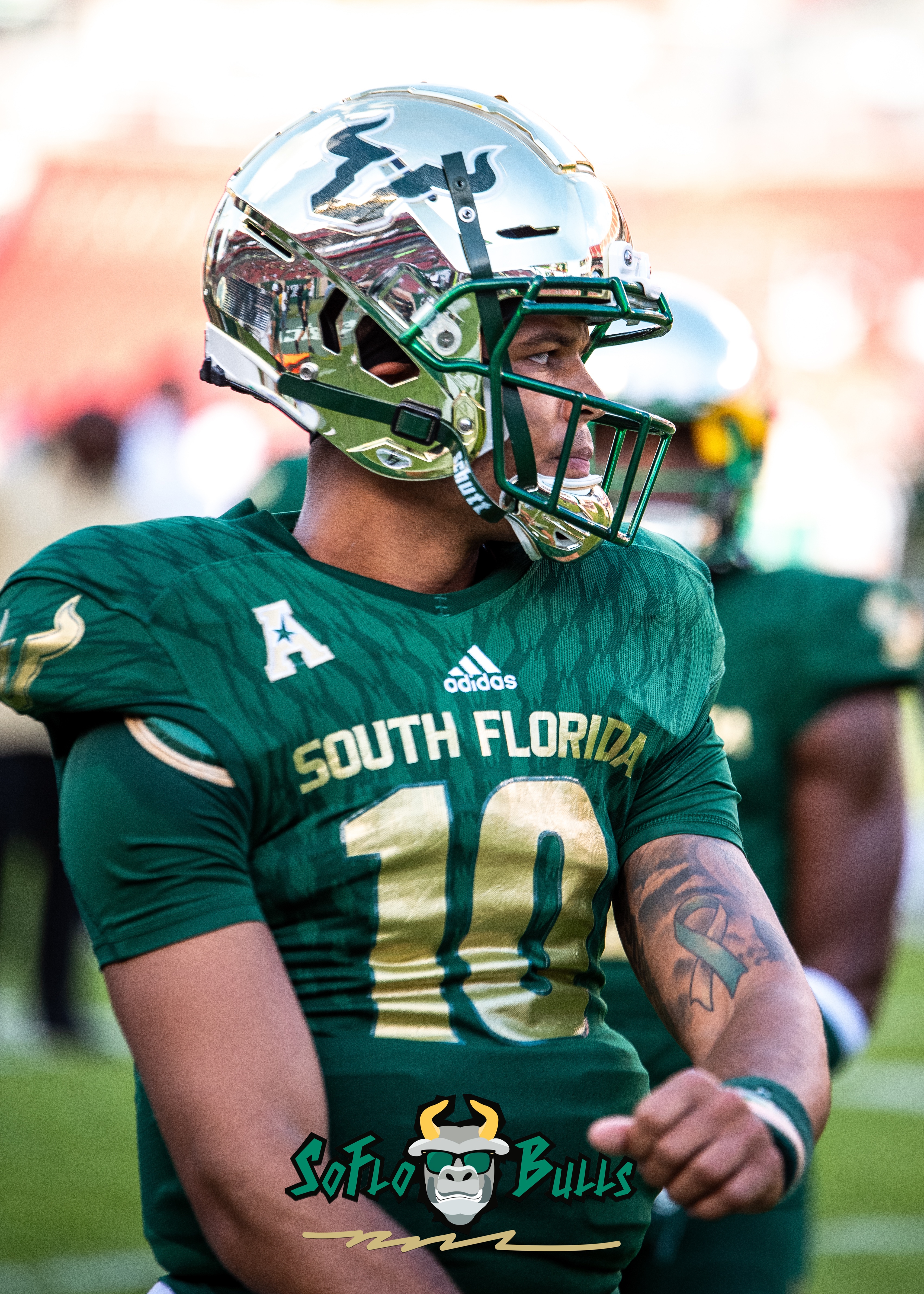 12 – UCF vs. USF 2018 – USF QB Chris Oladokun by Dennis Akers ...