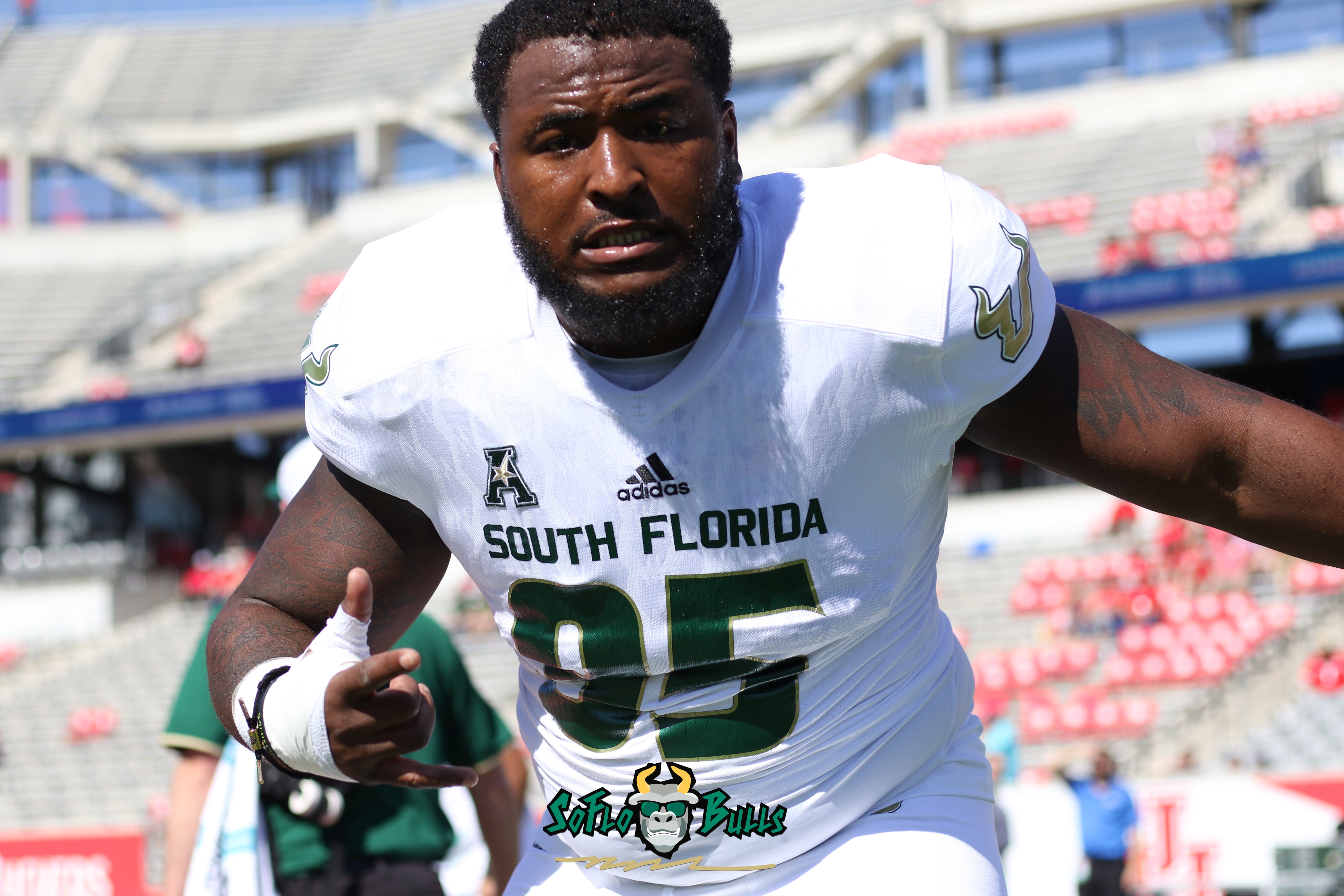 35 – USF vs. Houston 2018 – USF DT Brandon Boyce by Will Turner ...