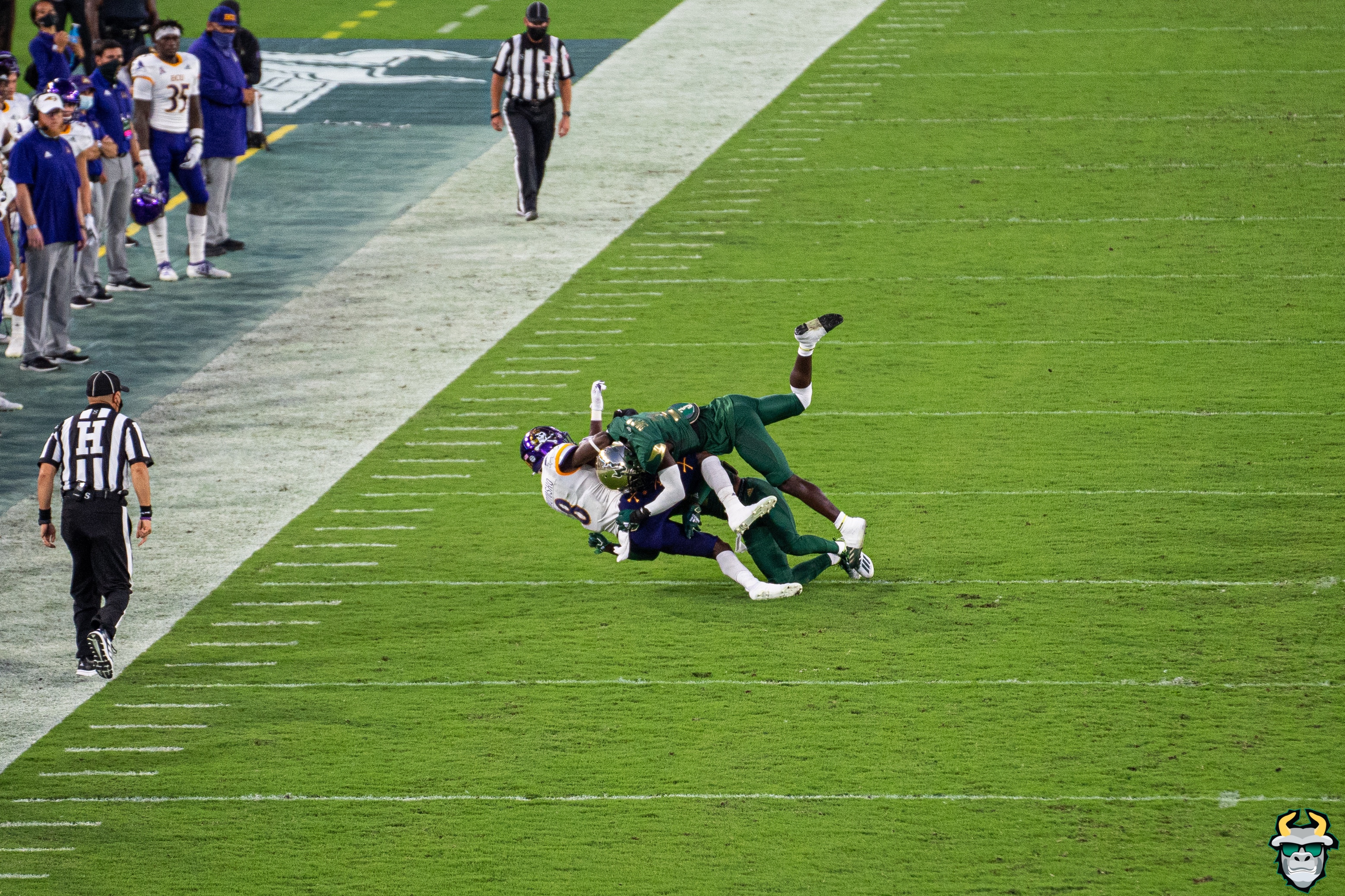 18 – ECU vs USF 2020 DB Vincent Davis by David Gold DRG03739