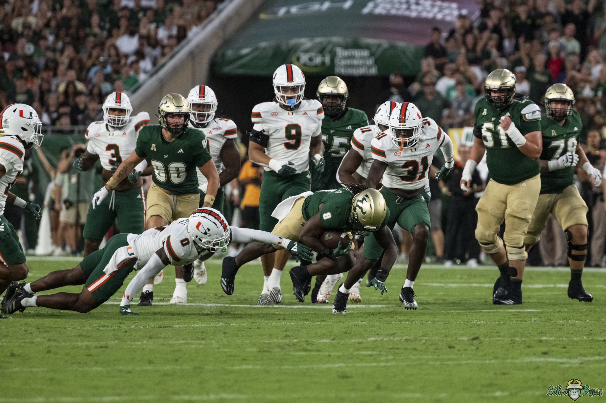 65 No 8 Miami vs USF 2024 RB Kelley Joiner DA