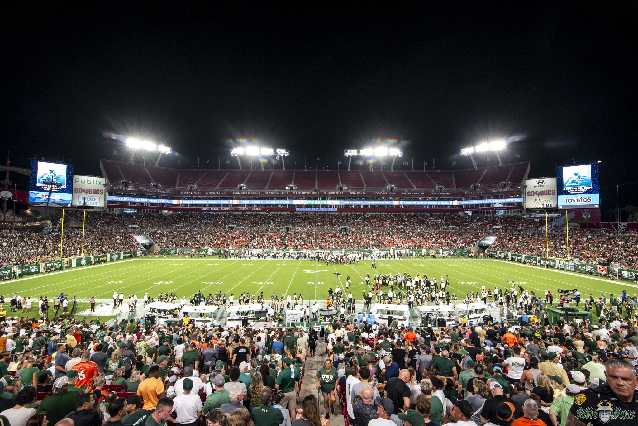 99 No 8 Miami vs USF 2024 Raymond James Stadium visitor crowd DA